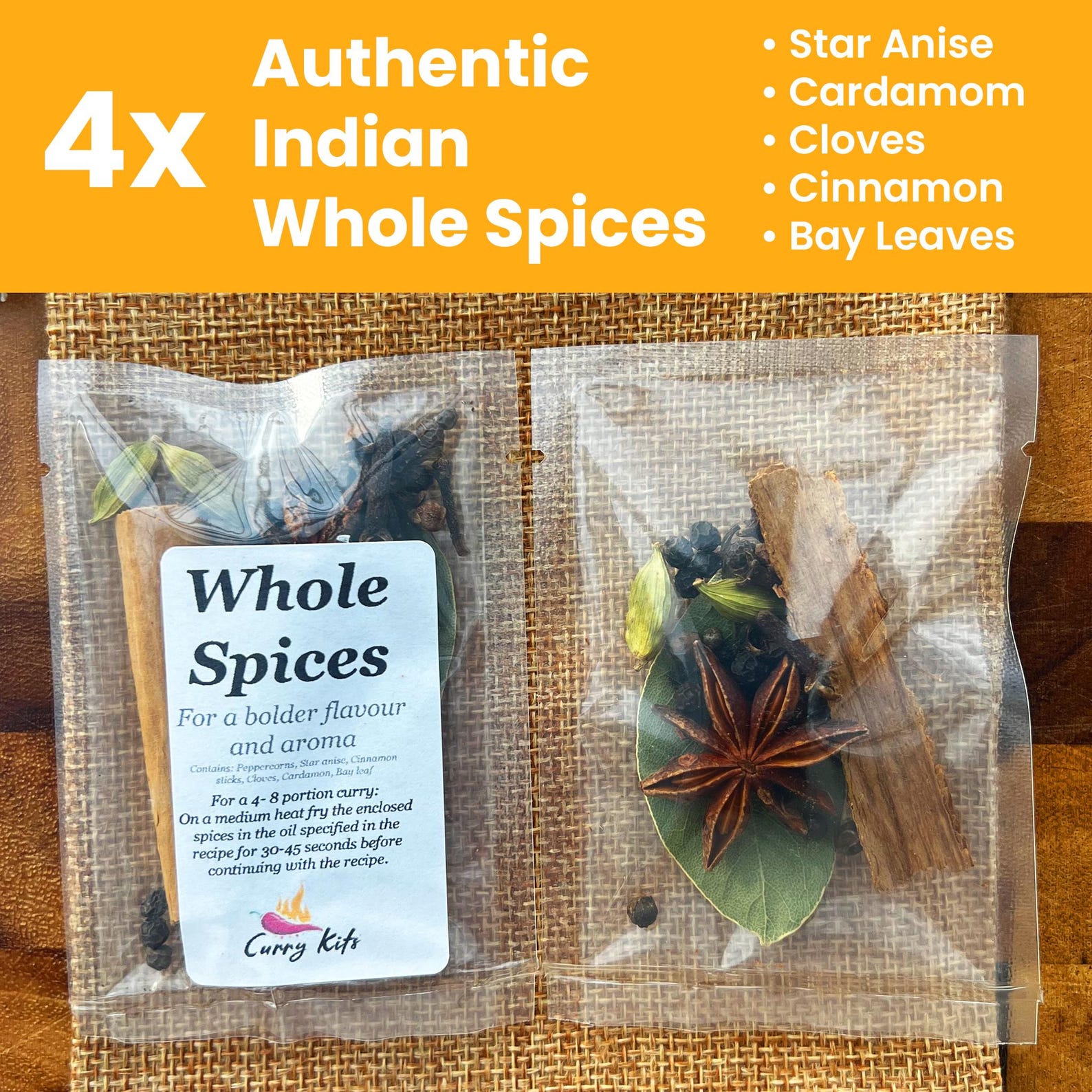 Curry Gift Hamper | 4 Curry Kits | Indian Spice Mixes | Curry Gift ...