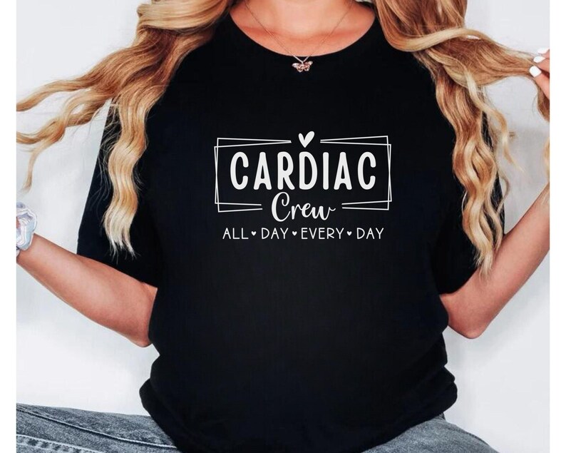 Cardiac Crew Tee , Cardiac Nurse SVG PNG , Heart Nurse Shirt , Medical ...