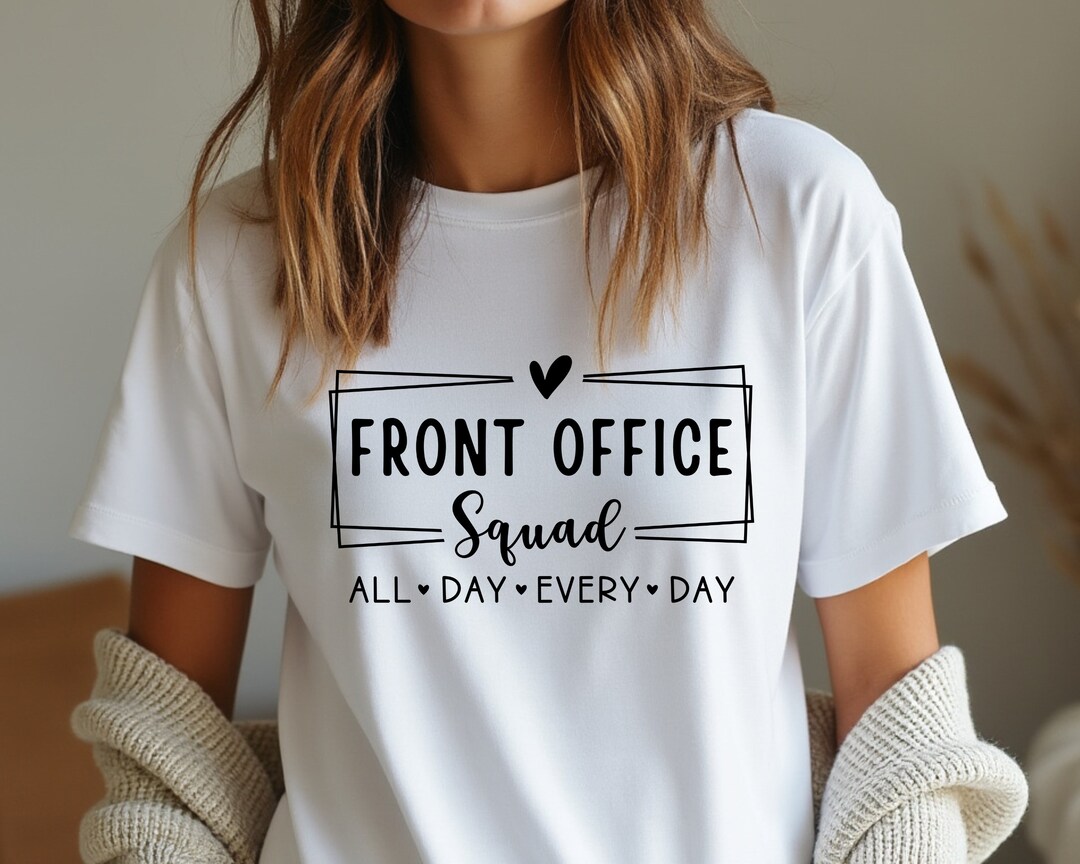 Front Office Squad Tee Design Front Office Shirt SVG Office Squad Shirt ...