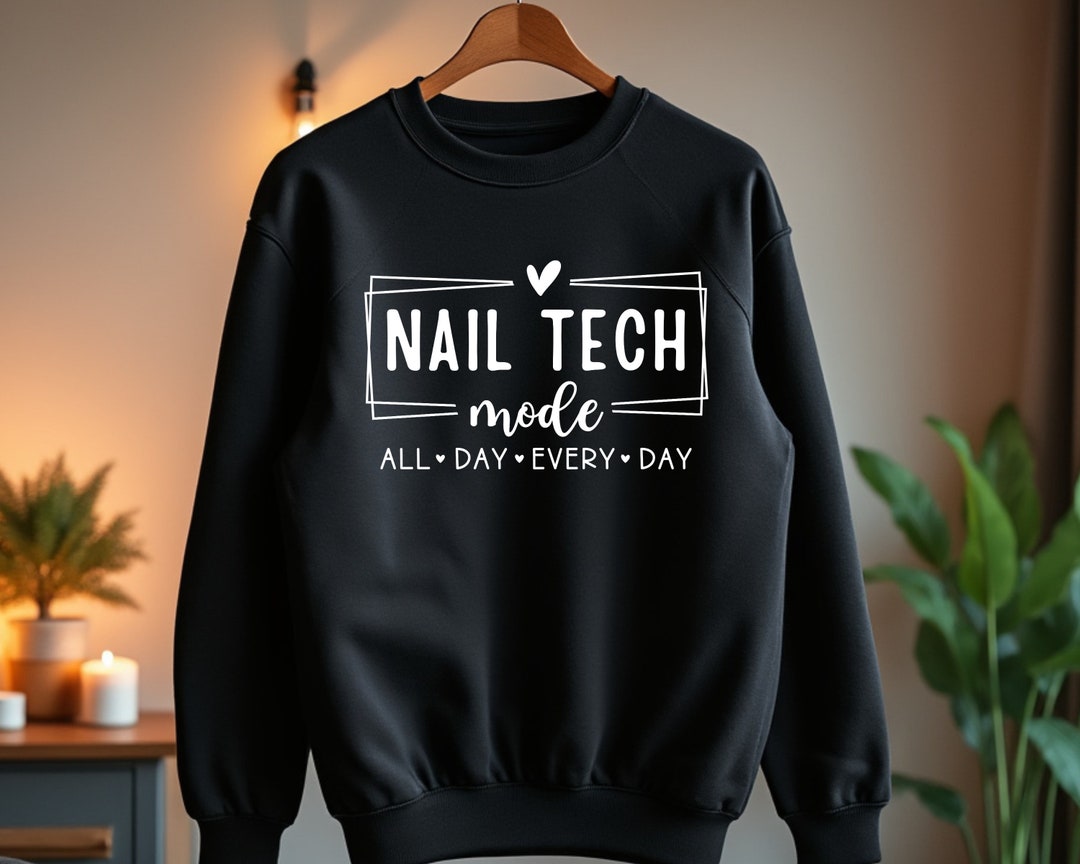 Nail Tech Sweatshirt | Nail Tech SVG PNG | Nail Boss Crewneck ...