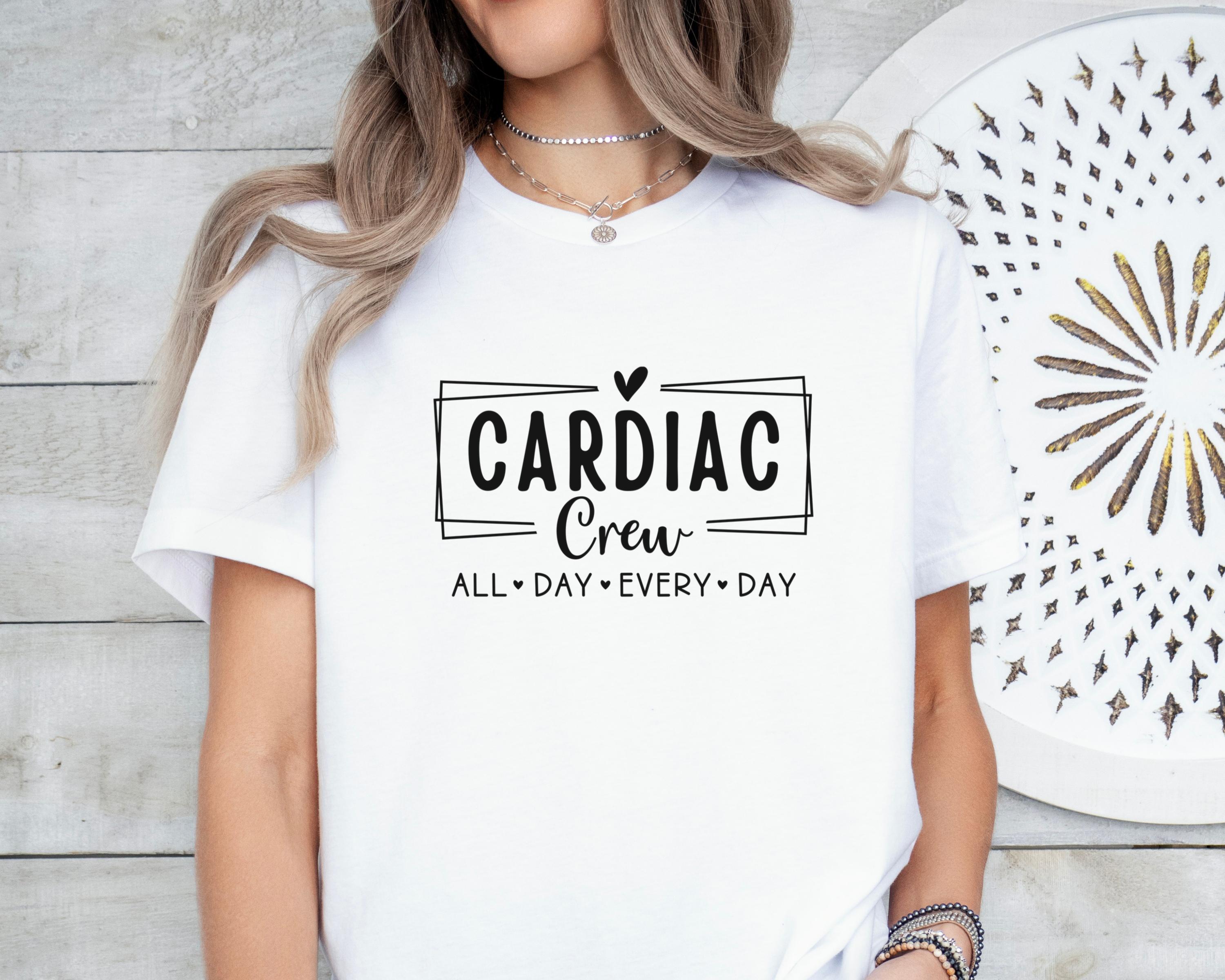 Cardiac Crew Tee , Cardiac Nurse SVG PNG , Heart Nurse Shirt , Medical ...