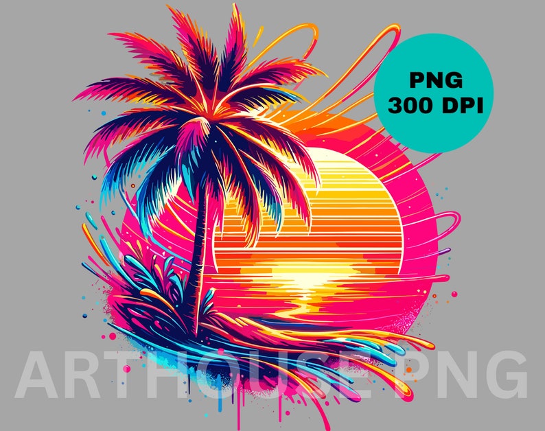 Retrowave Palm Tree PNG Digital Download Clip Art Colorful - Etsy Retrowave Palm Tree PNG Digital Download Clip Art Colorful - Etsy