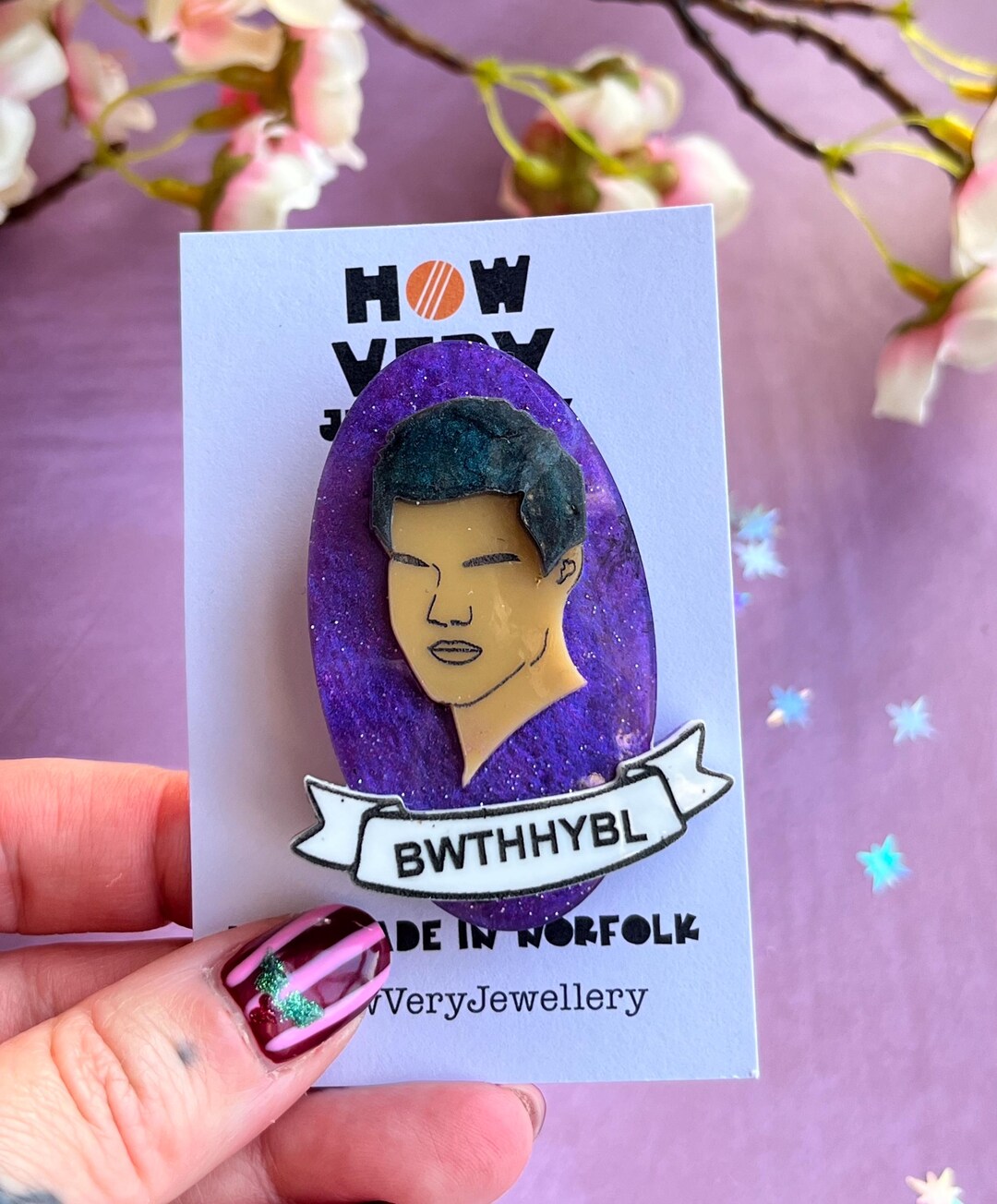 Handmade Jacob Black Brooch Pin | Twilight Brooch Pin | Handmade ...