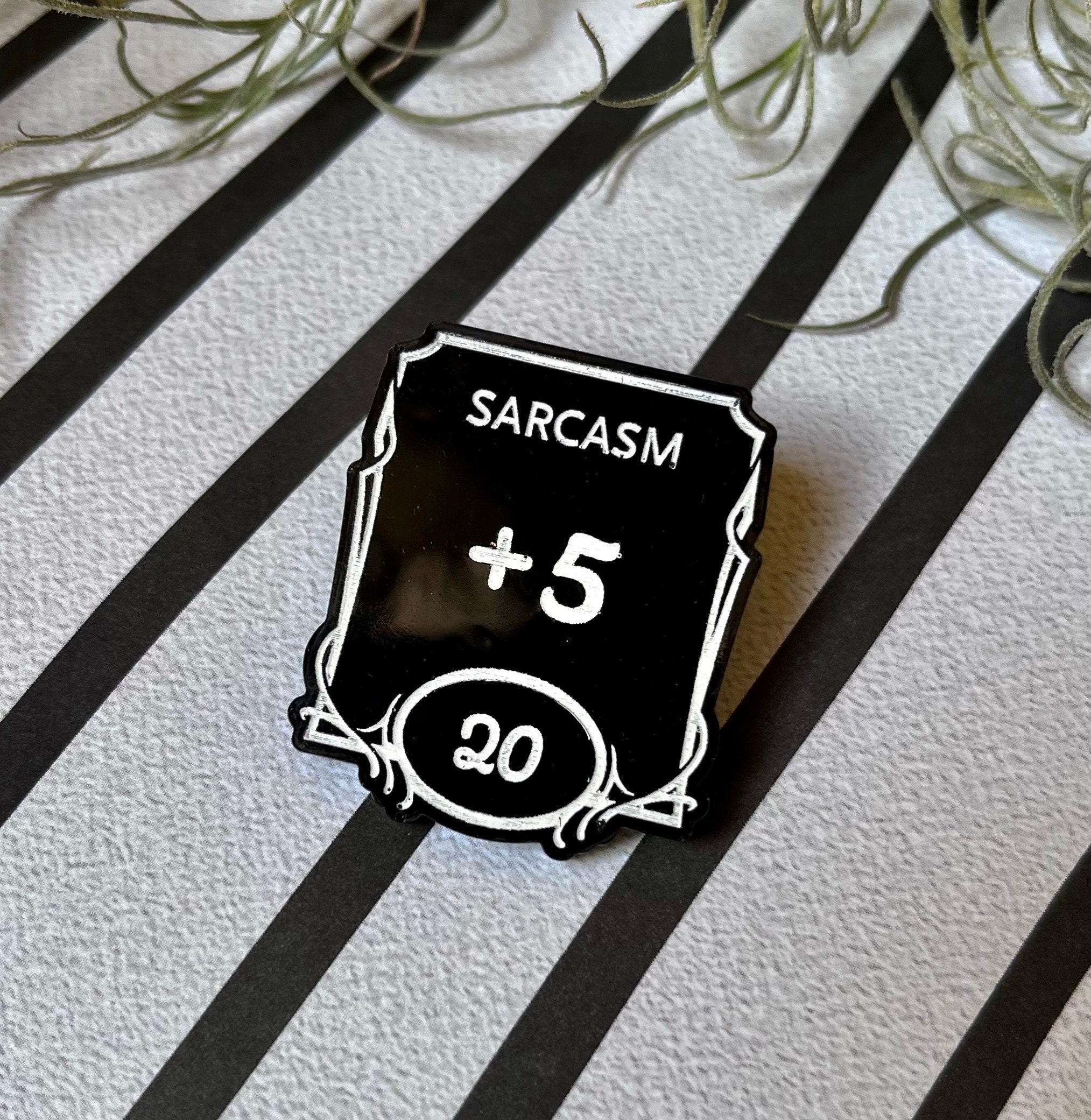 RPG DND Skyrim D&d Character Trait Pin/brooch/badge - Etsy UK