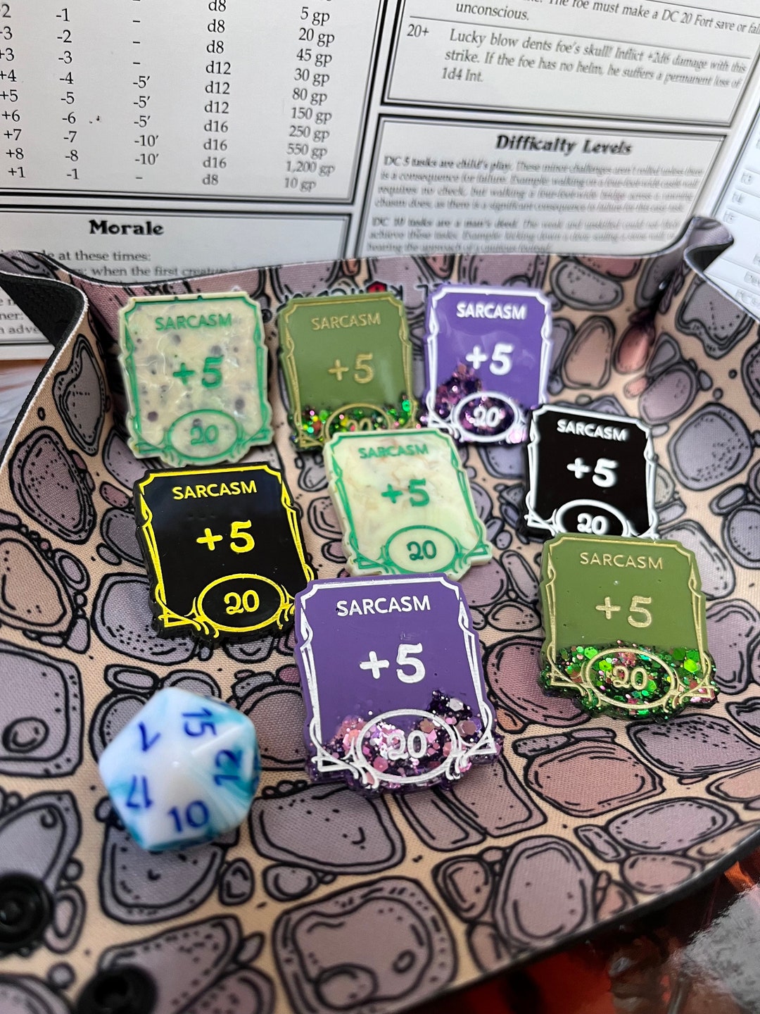 RPG, DND, Skyrim, D&d Character Trait Pin/brooch/badge, Baldur’s Gate ...