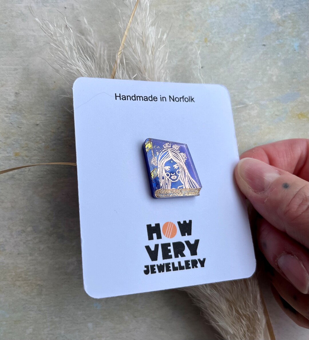 Holographic Goddess Book of Magic Pin, Gift for Witch, Book Lover ...