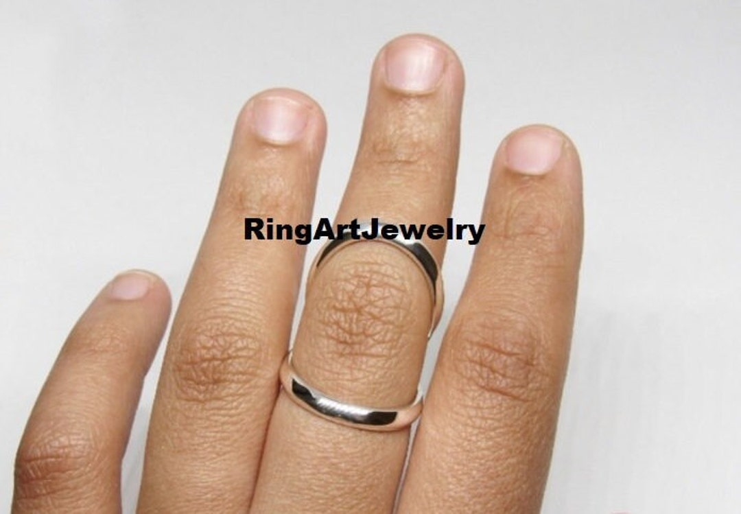 Ultimate Splint Ring Ring Splint Thin Swan Neck Splint in Silver for PIP or DIP Joint Solid and ...