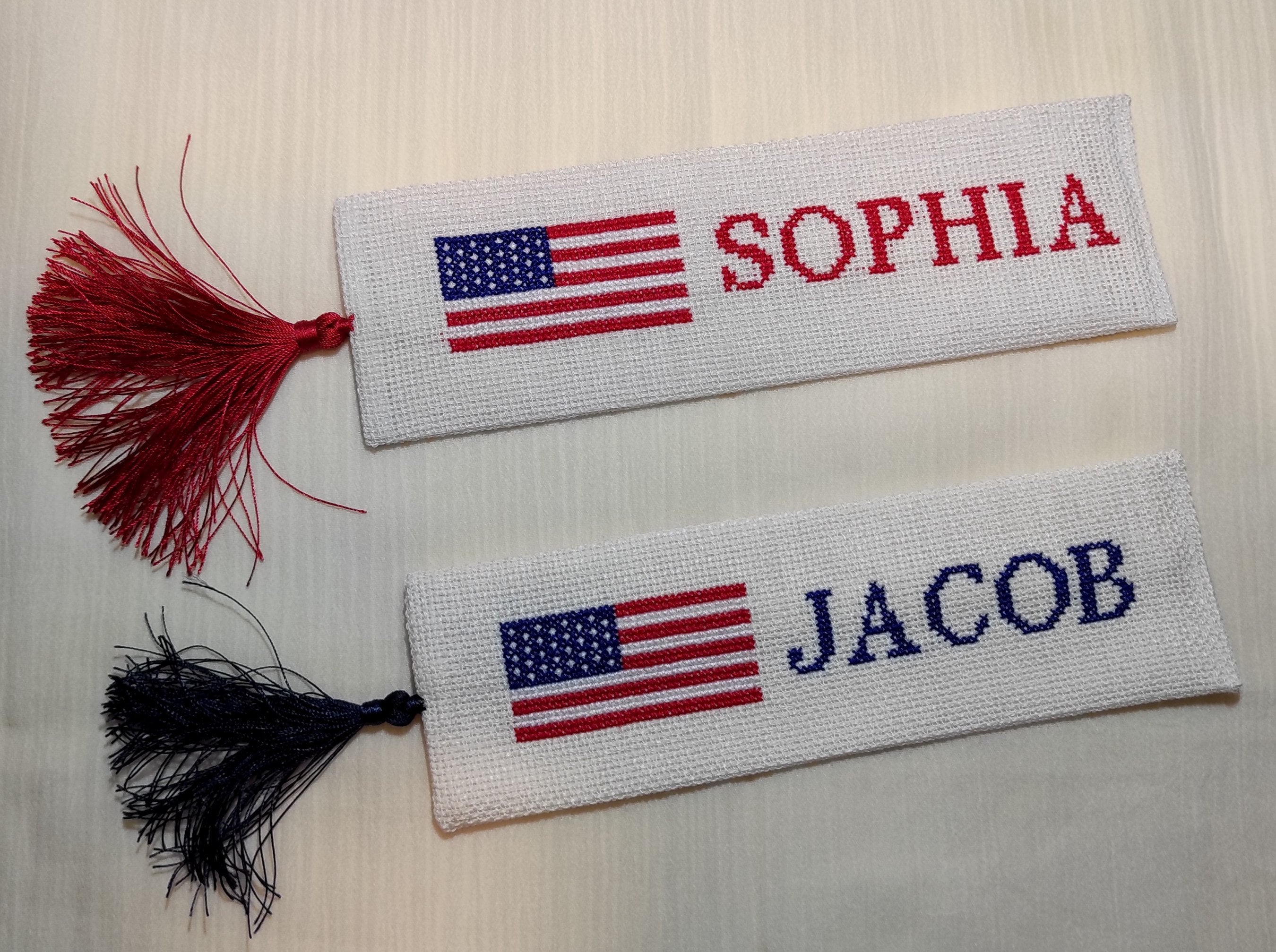 American Flag Bookmark Personalized Bookmark American Flag - Etsy