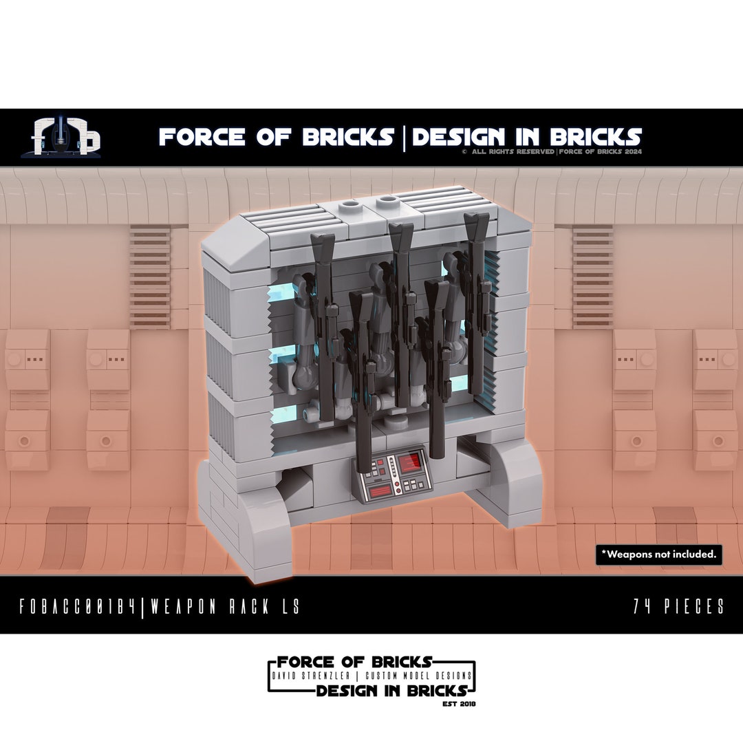 Weapon Rack LS B4 Force of Bricks Custom Building Kit Made From ...