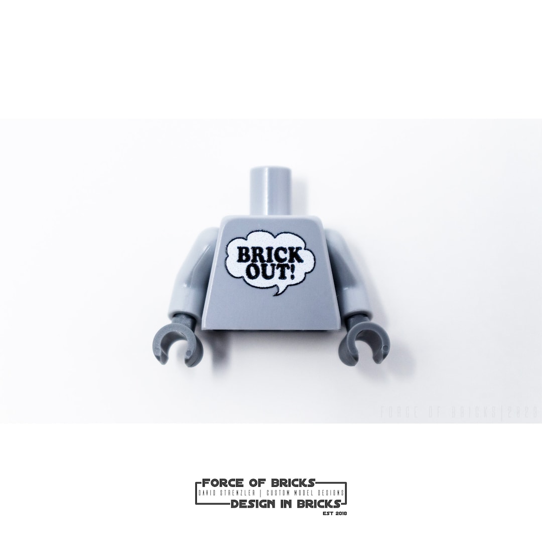 Brick Out! | Custom Printed LEGO® Minifigure Torso - Etsy