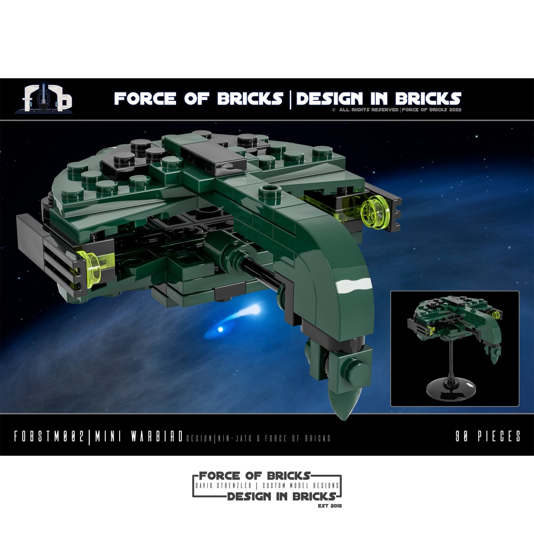 Mini Warbird Spaceship | Force of Bricks | Custom Building Kit Made ...