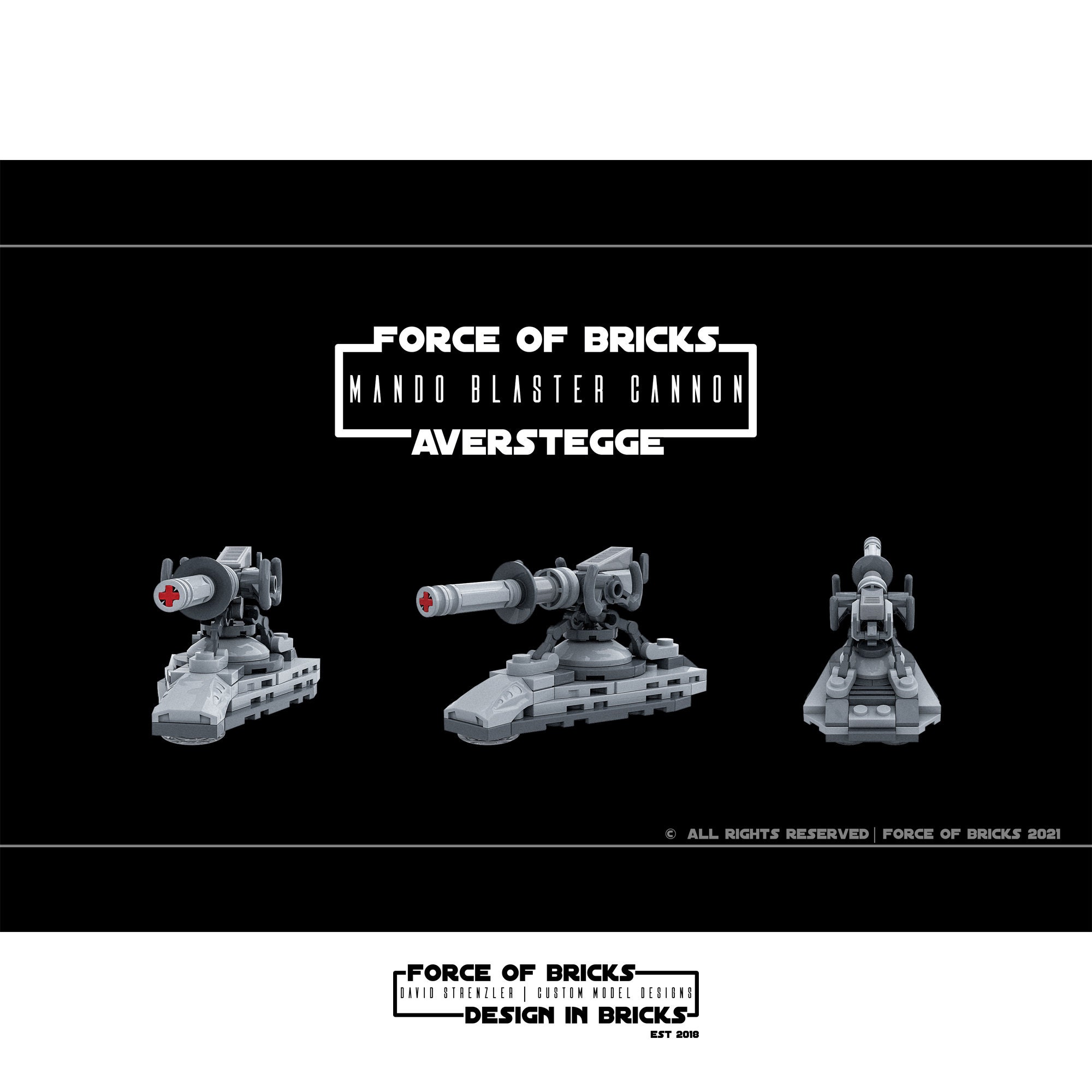 Mando Blaster Cannon Force of Bricks and Averstegge Brickdesign Custom ...