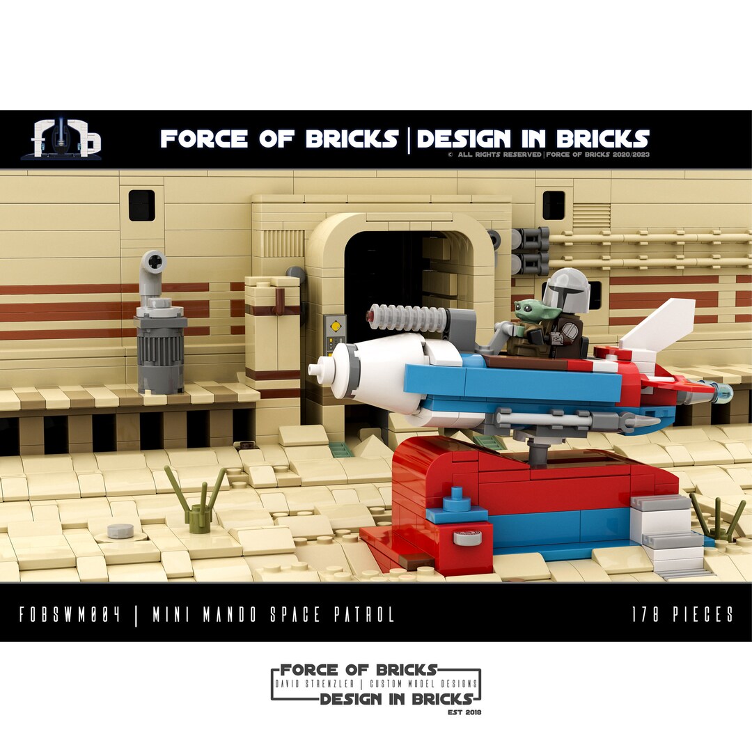 Mini Mando Space Patrol Space Rocket | Custom Building Kit Made From ...