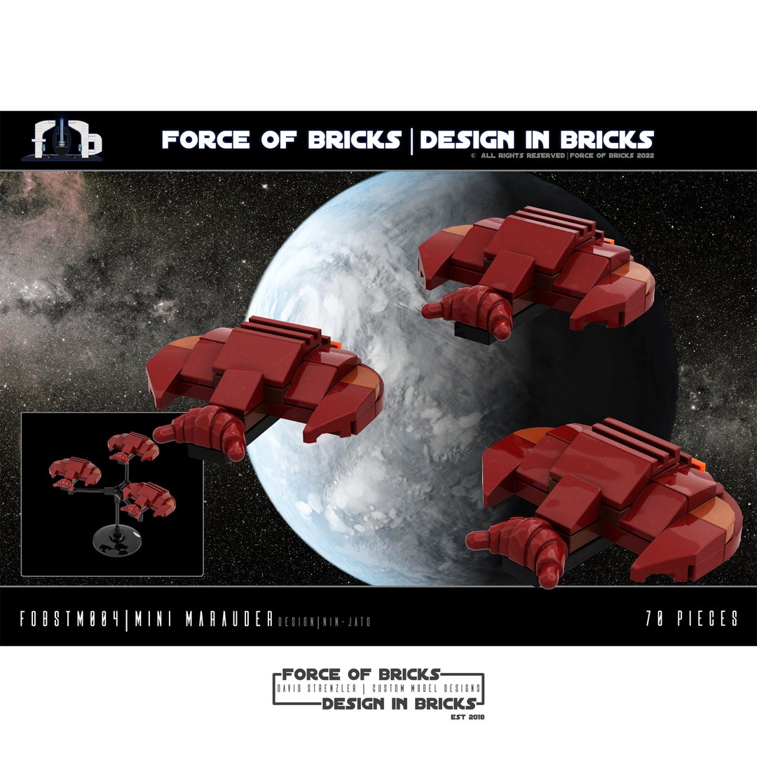 Mini Marauder Spaceship | Force of Bricks | Custom Building Kit Made ...