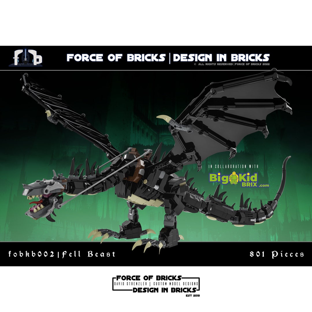 Fell Beast Dragon | Force of Bricks, Bigkidbrix | Custom Building Kit ...