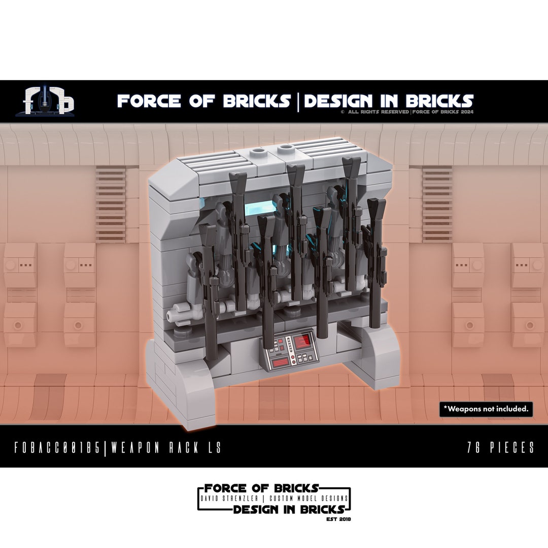 Weapon Rack LS B5 | Force of Bricks | Custom Building Kit Made From ...