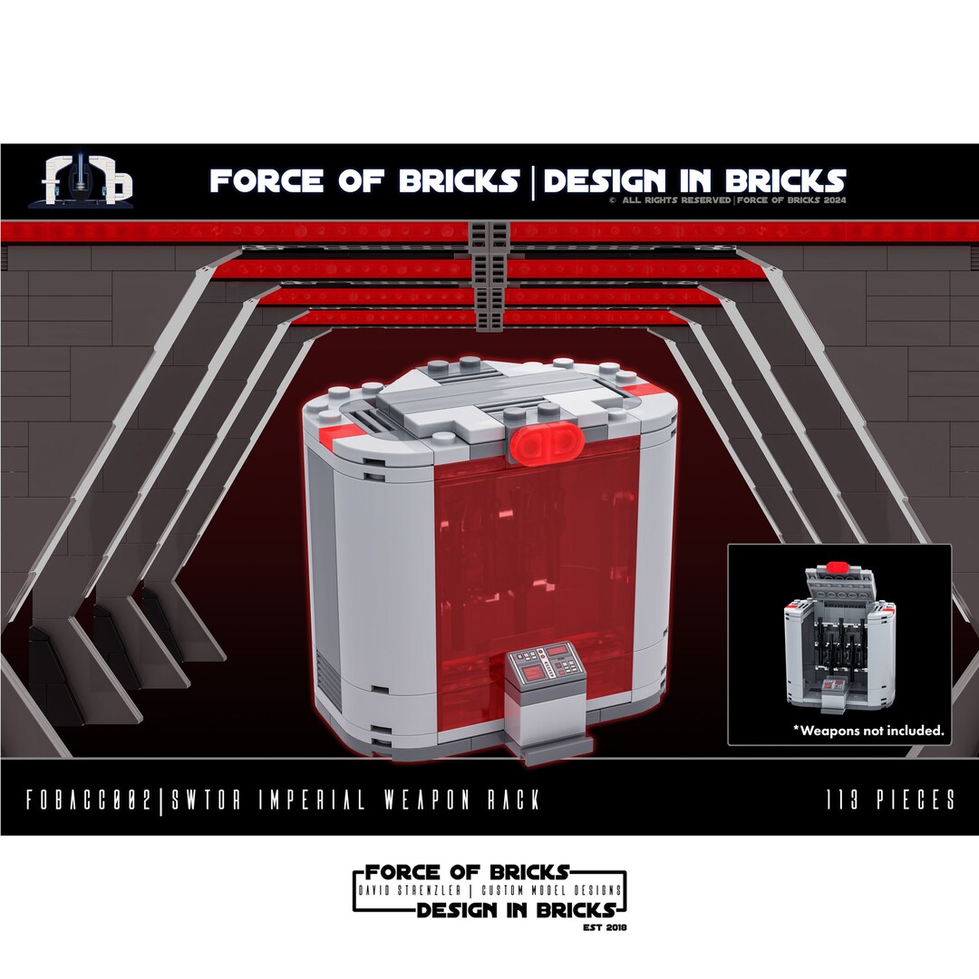 SWTOR Imperial Weapon Rack | Force of Bricks | Custom Building Kit Made ...