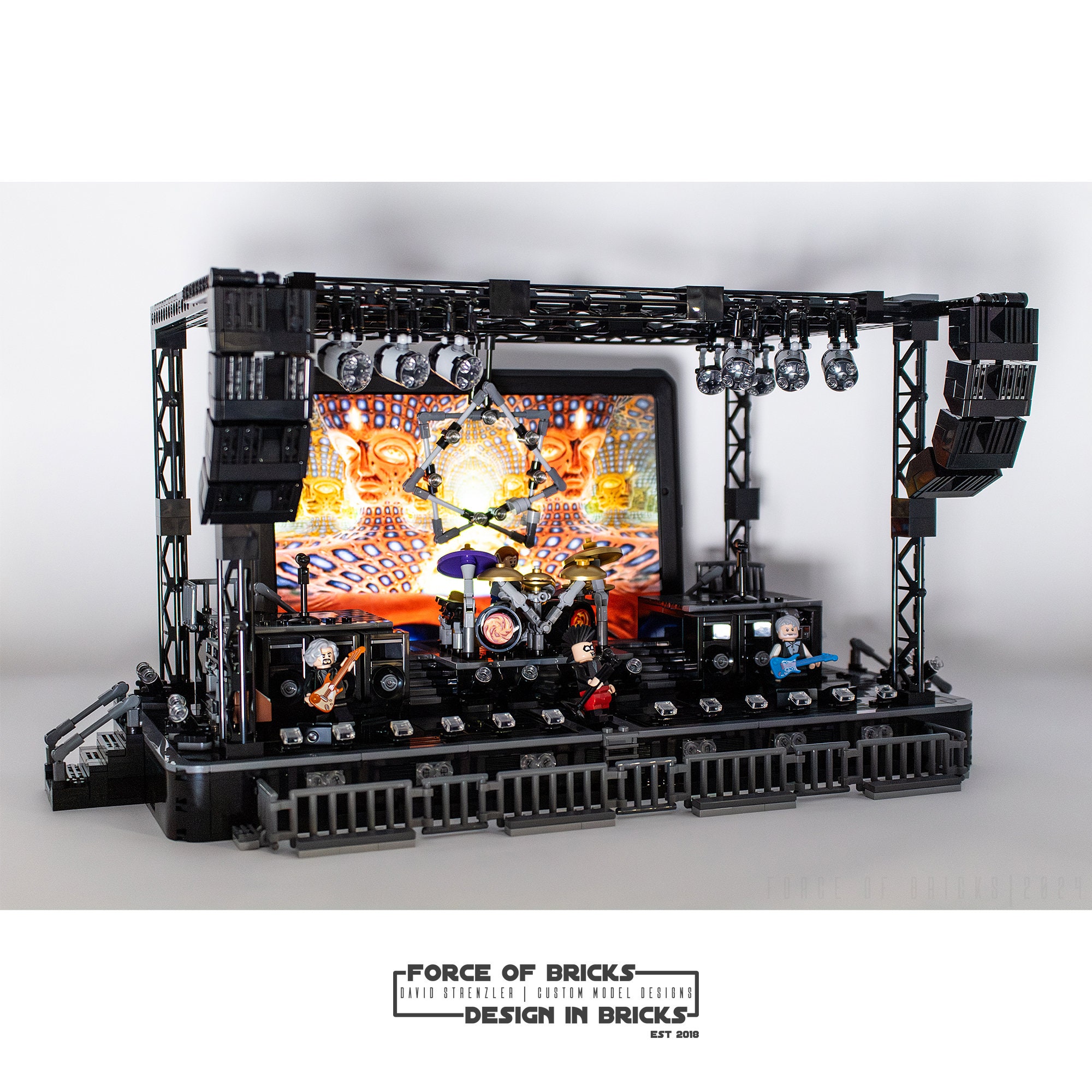 The Bricks Fit Concert Stage Force of Bricks Custom Building Kit Made ...