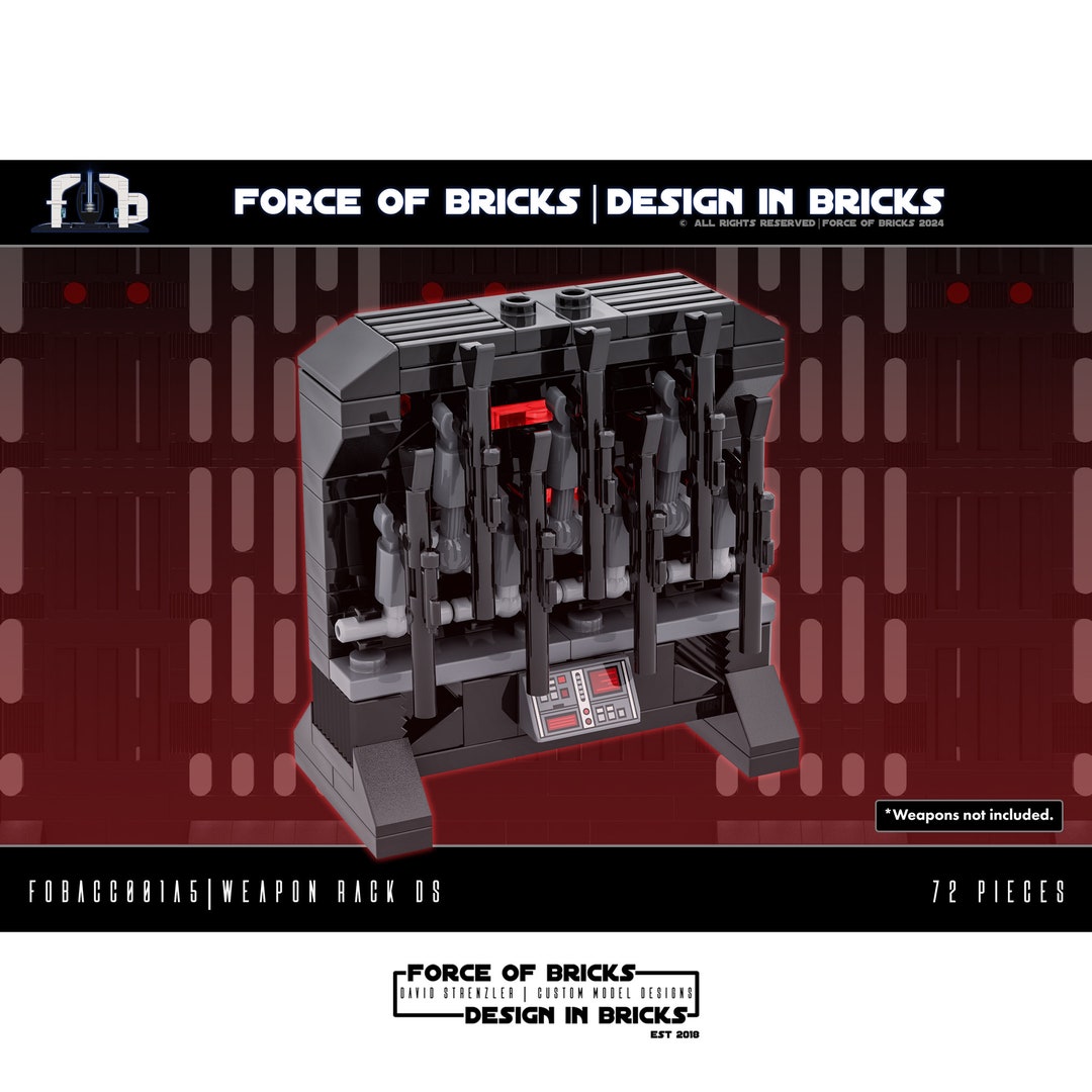 Weapon Rack DS A5 | Force of Bricks | Custom Building Kit Made From ...