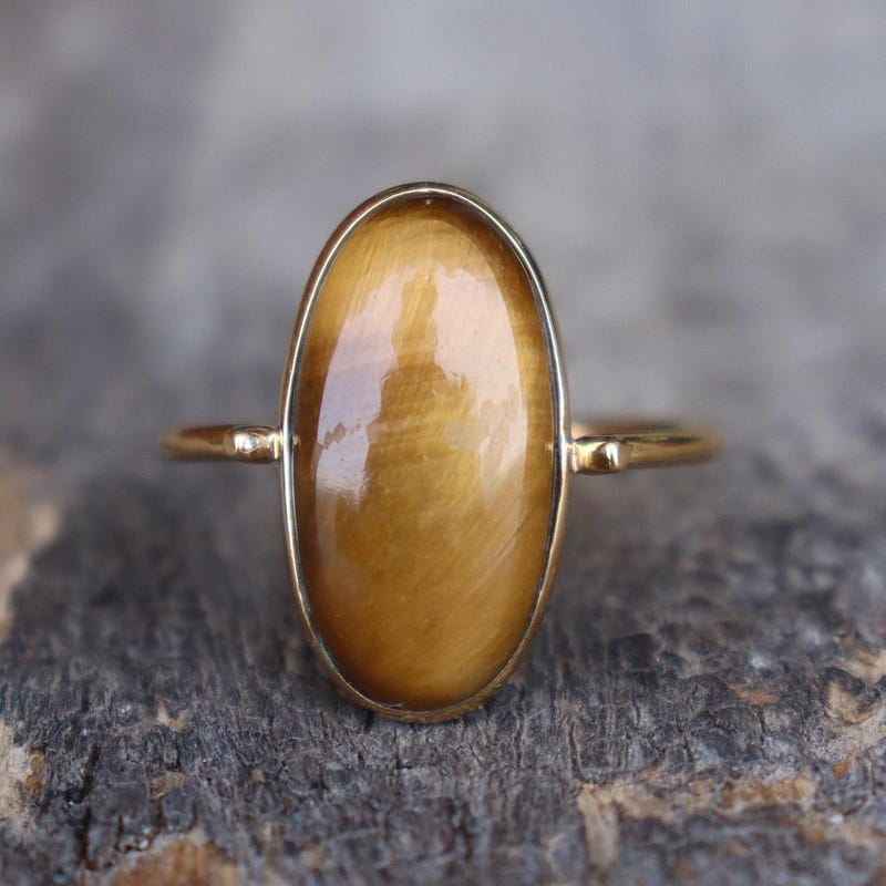 Tiger Eye Ring - Etsy