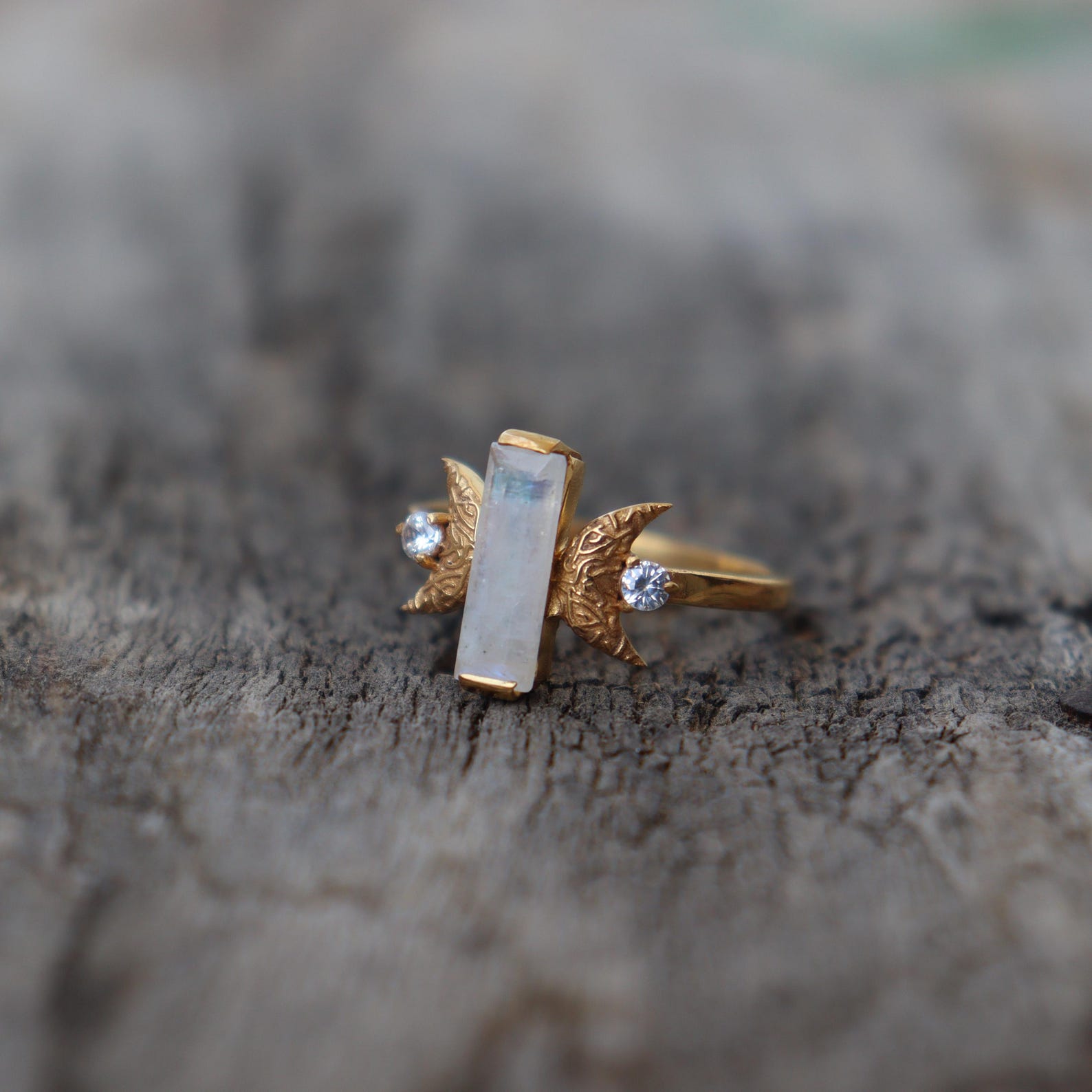 Genuine Moonstone Ring, 925 Sterling Silver Ring, Handmade Ring ...