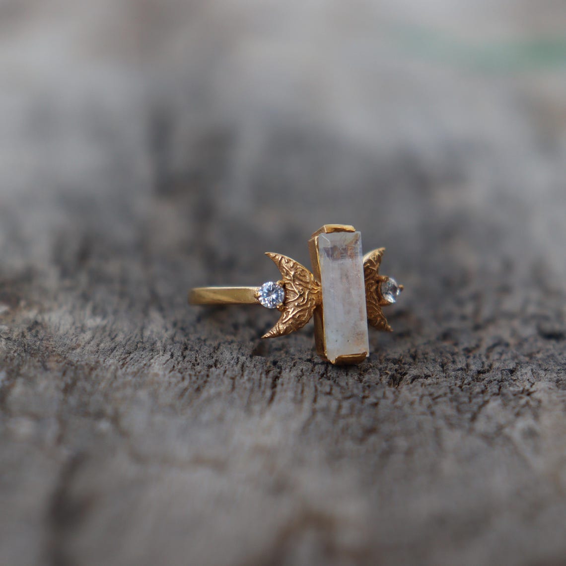 Genuine Moonstone Ring, 925 Sterling Silver Ring, Handmade Ring ...