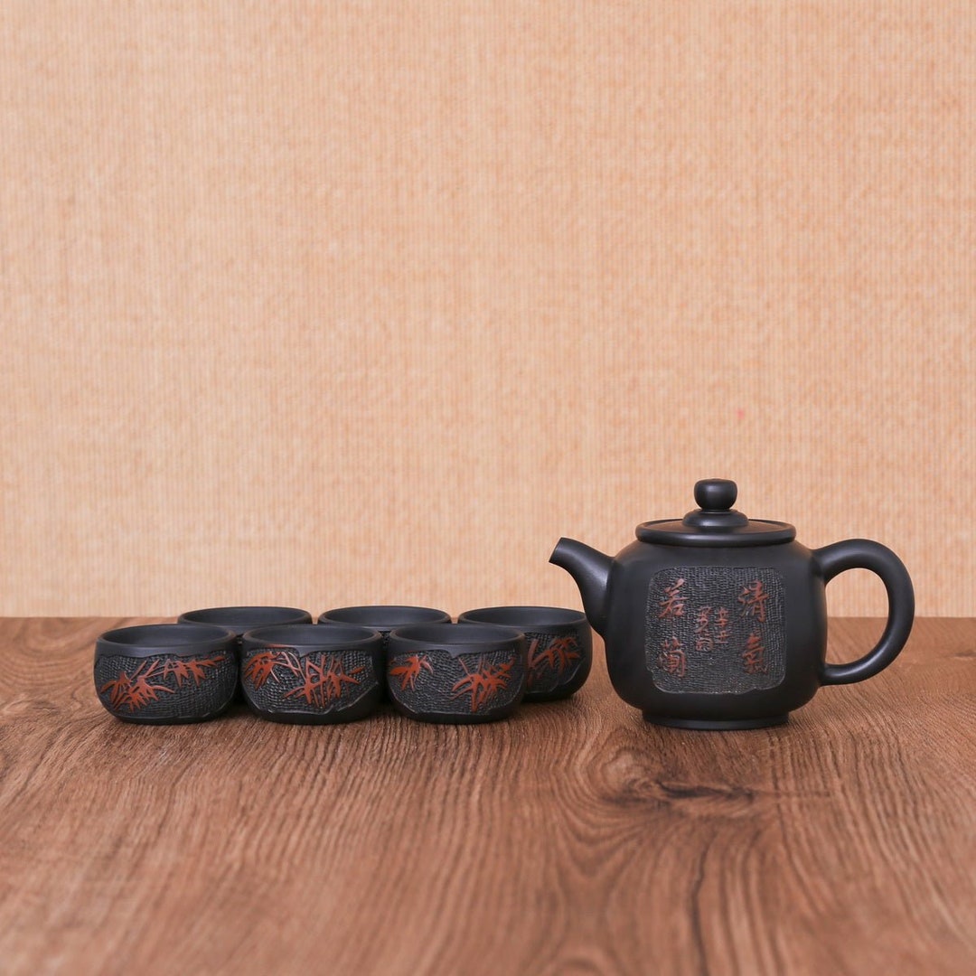 Tstea Handcraft Vintage Tea Set Chinese Master Craft Jianshui Purple ...