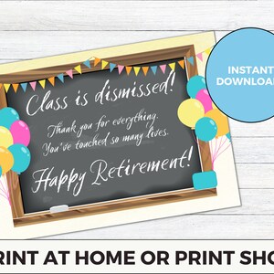 Teacher Retirement Card | Retirement Card Printable | Farewell Card for ...