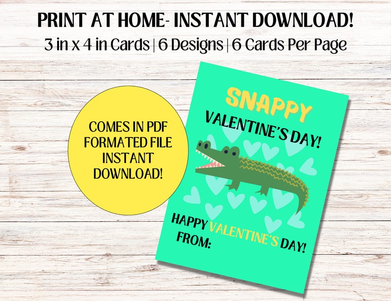 Animal Valentine Printable Cards for Kids| Wild Animal Valentine's Day ...