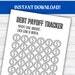 Debt Payoff Tracker Printable | Debt Payoff Challenge | Debt Payoff ...