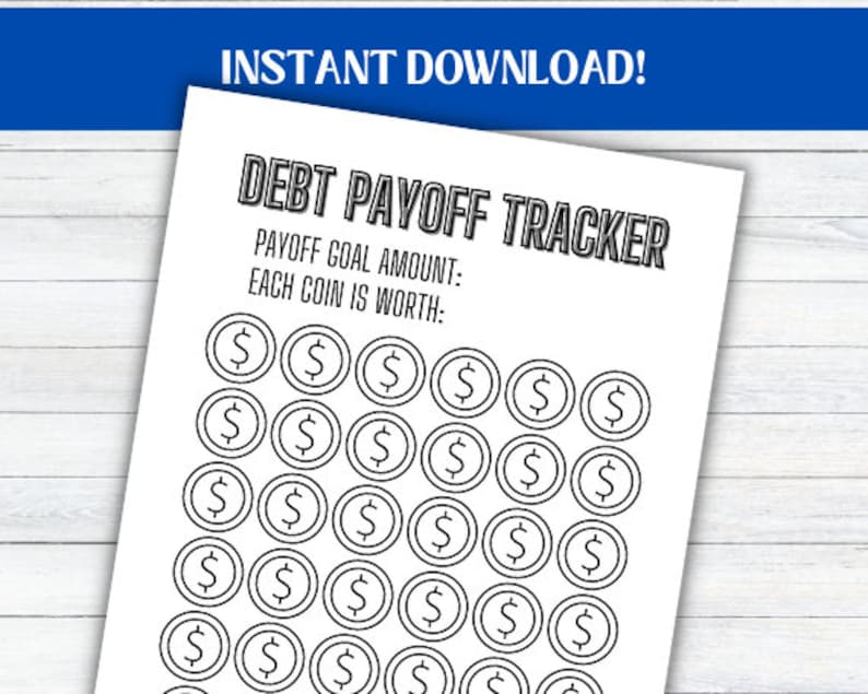 Debt Payoff Tracker Printable | Debt Payoff Challenge | Debt Payoff ...