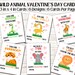 Wild Animal Valentine's Day Cards for Kids Jungle Instant Printable ...