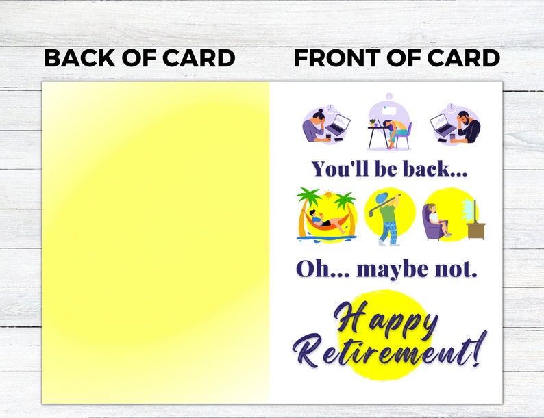 Retirement Card | Unique Retirement Card | Relax Retirement Card ...