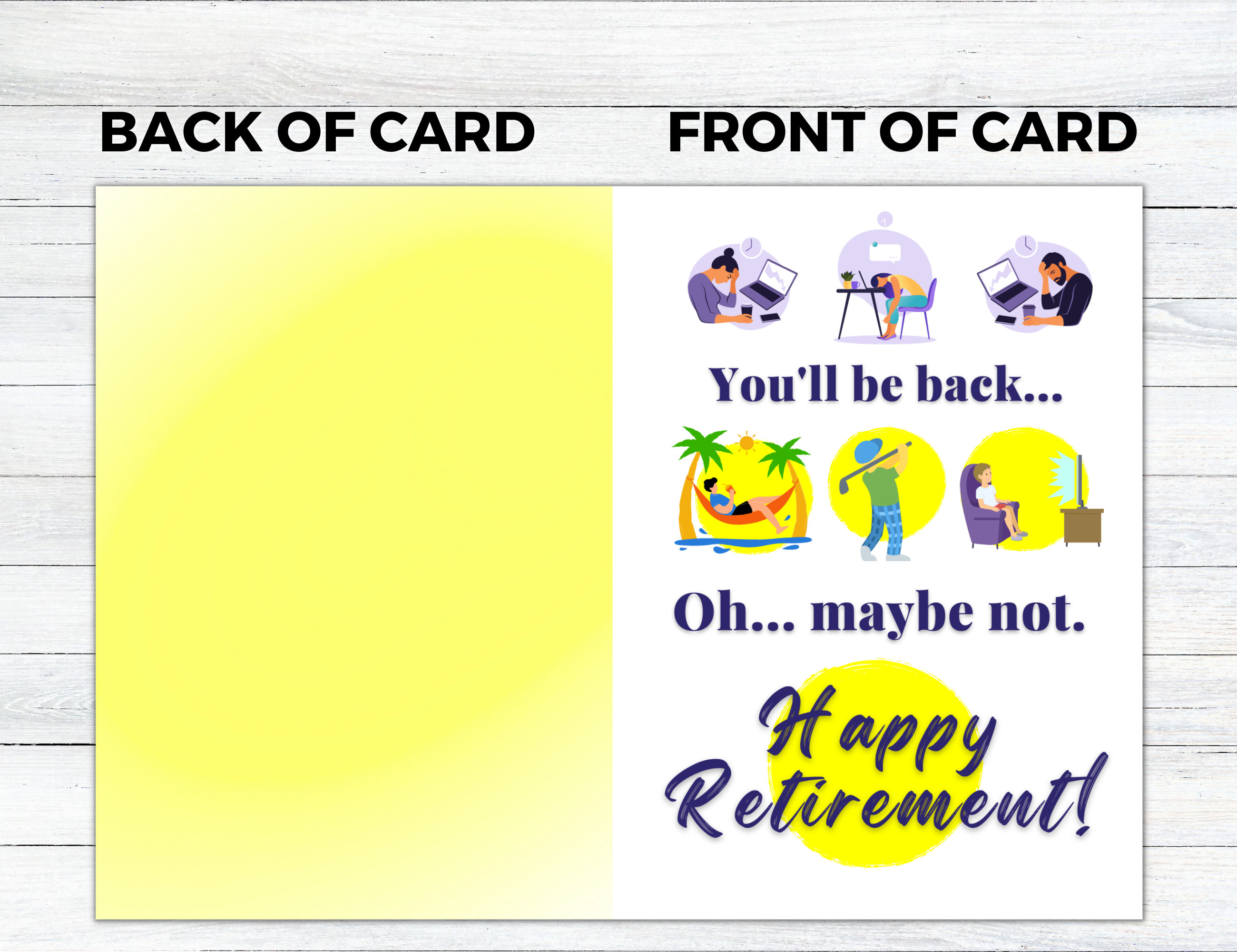 Retirement Card | Unique Retirement Card | Relax Retirement Card ...