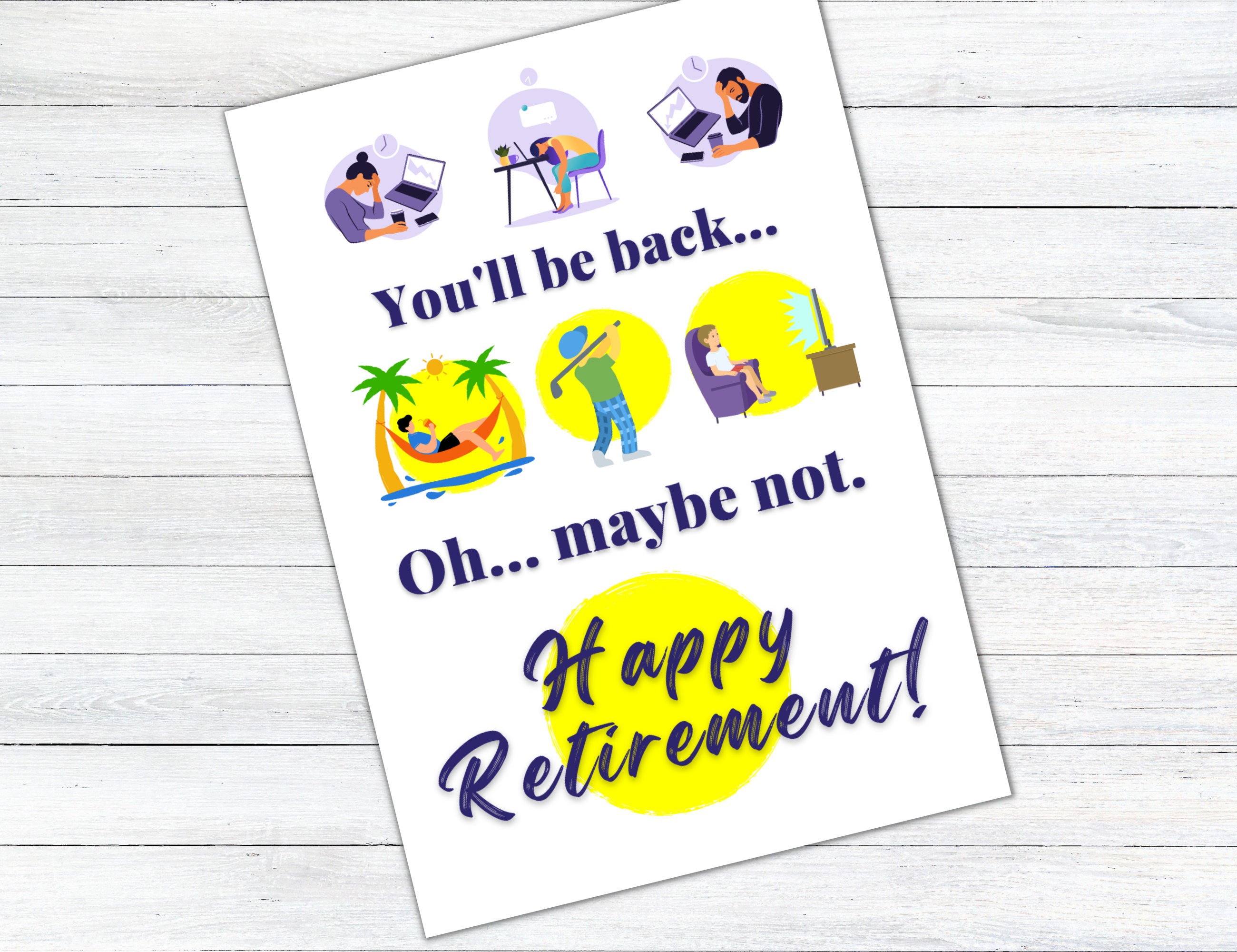 Retirement Card | Unique Retirement Card | Relax Retirement Card ...
