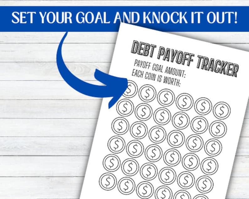 Debt Payoff Tracker Printable | Debt Payoff Challenge | Debt Payoff ...