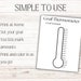 Goal Thermometer Printable| Savings Thermometer | Goal Challenge ...