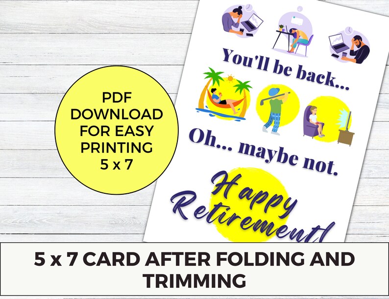 Retirement Card | Unique Retirement Card | Relax Retirement Card ...
