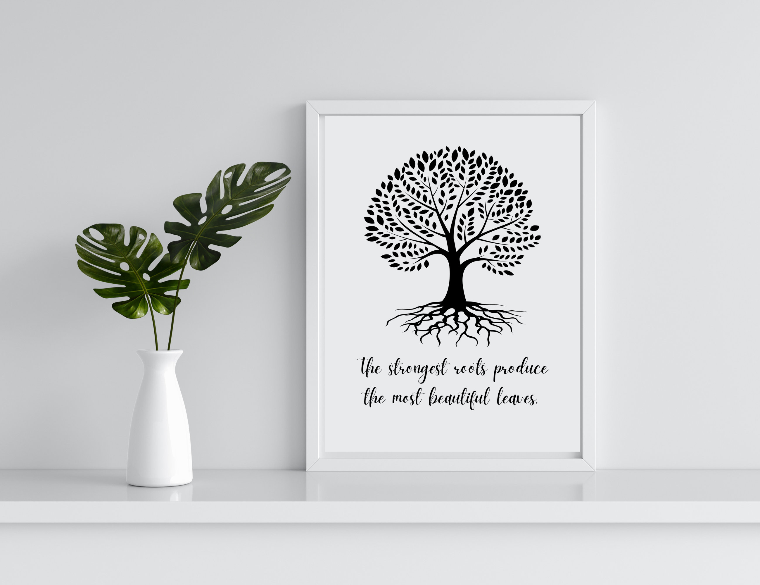 Strong Roots Wall Art | Family Roots Art | Strongest Tree Roots - Etsy