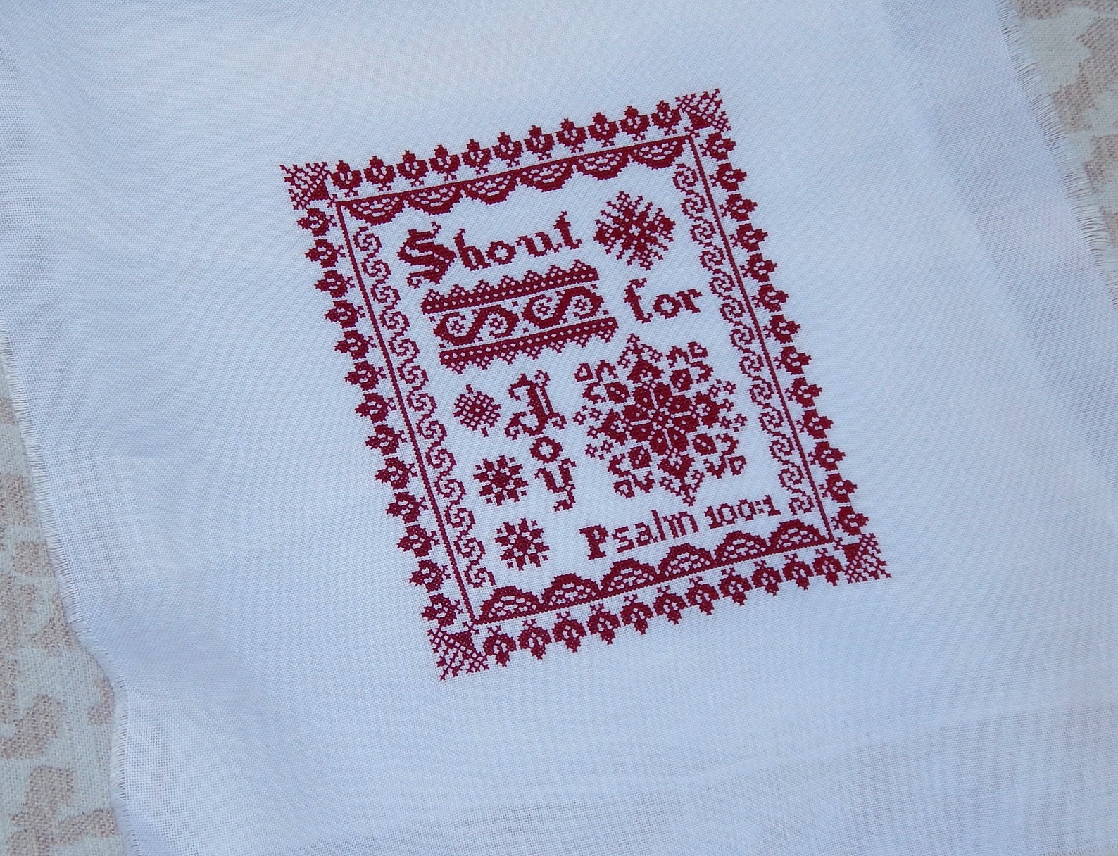 Shout for Joy Pattern PDF, Instant Download Cross Stitch Chart, Counted ...