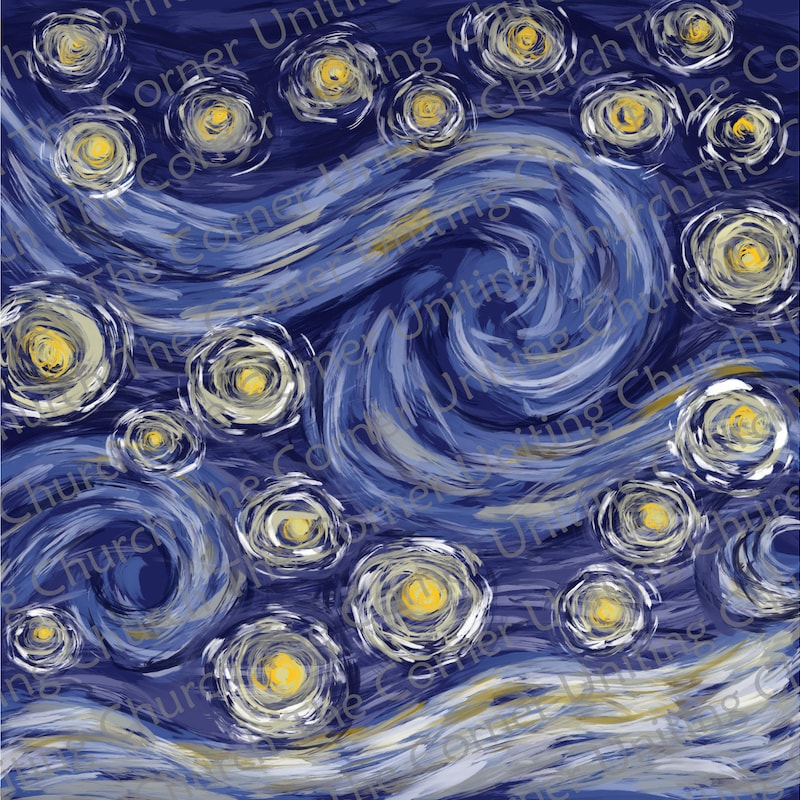 Starry Night Paper - Etsy