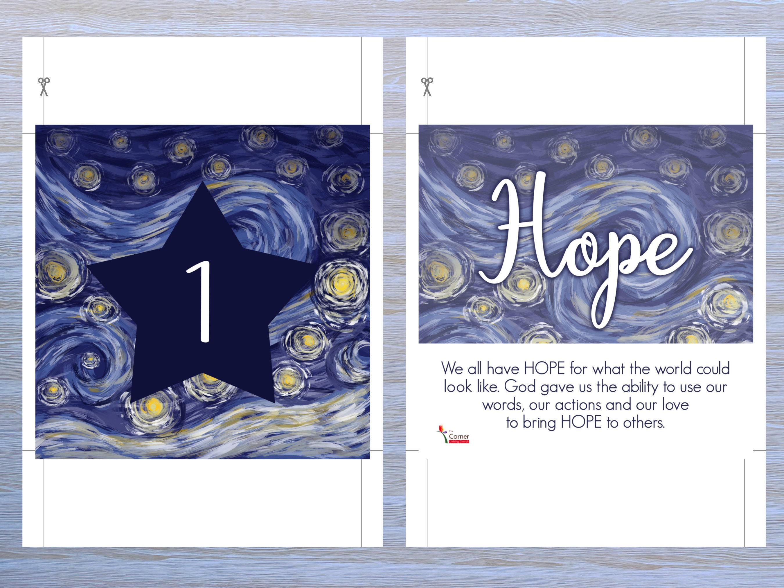 Advent Calendar | Digital Download | Starry Night | Van Gogh ...