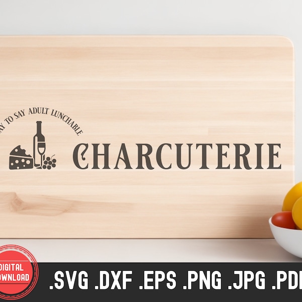 Charcuterie Lunchable Board Svg - Etsy