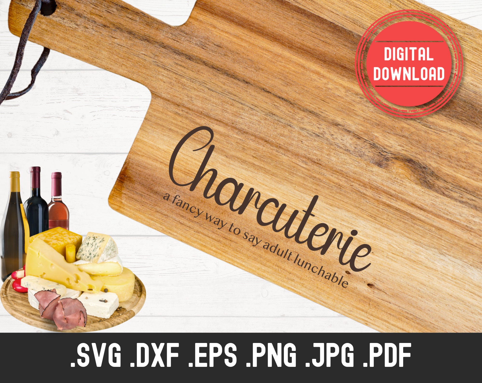 Charcuterie Board SVG, Charcuterie Definition Svg, Cutting Board Svg ...