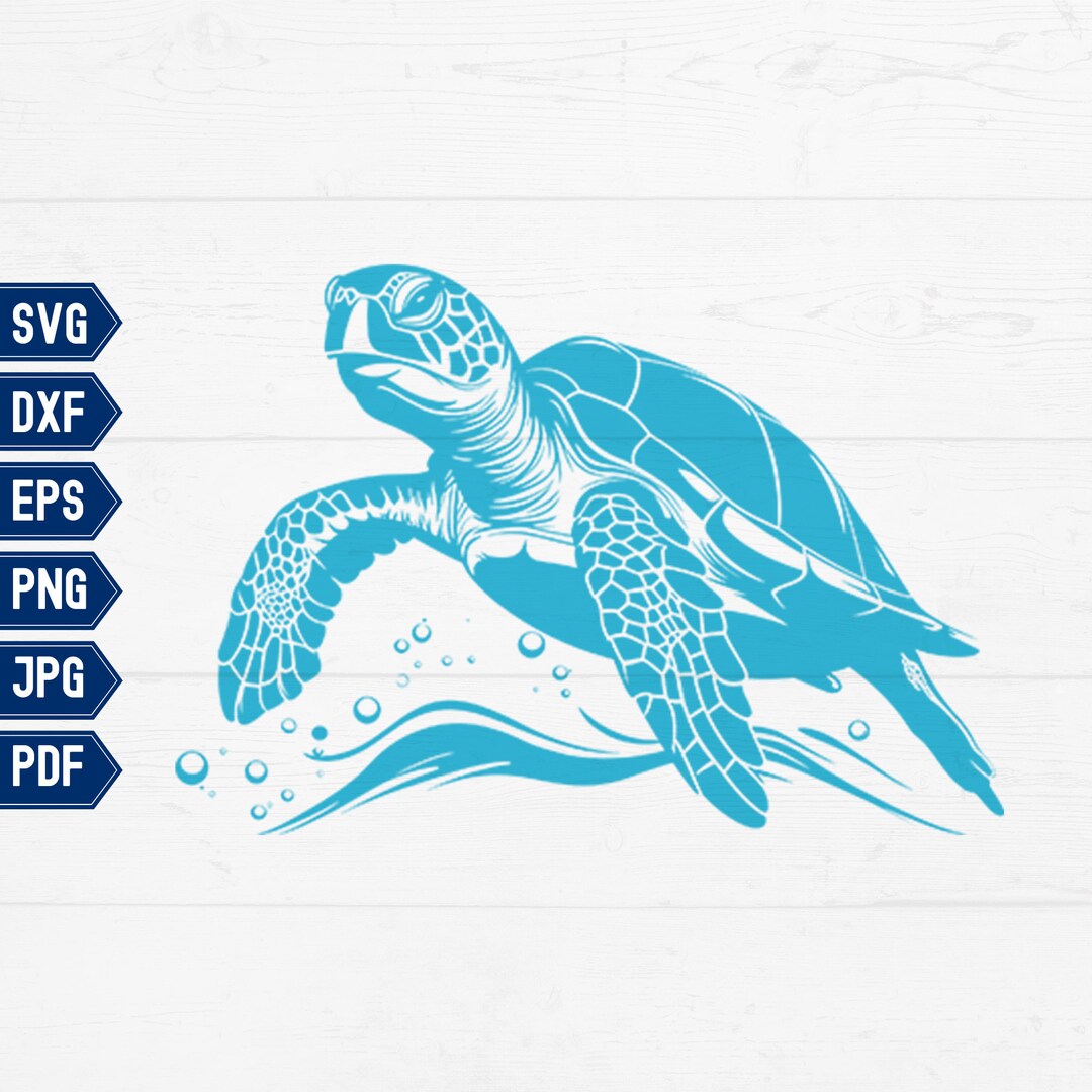 Sea Turtle Svg File, Sea Turtle Png Beach Svg Ocean Animal Svg Florida ...