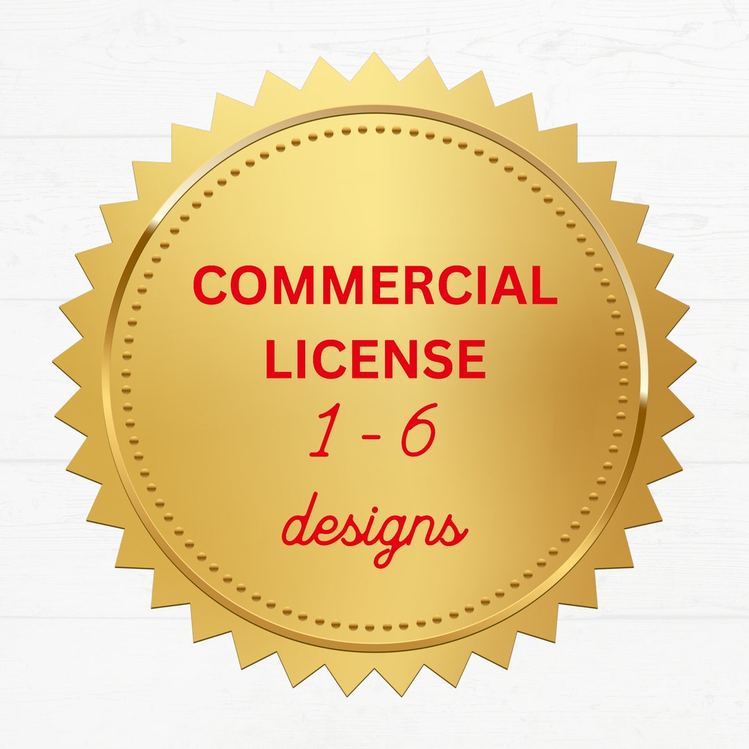 Commercial License SVG Files, Dxf, Png, Jpg, Commercial Use, Digital ...