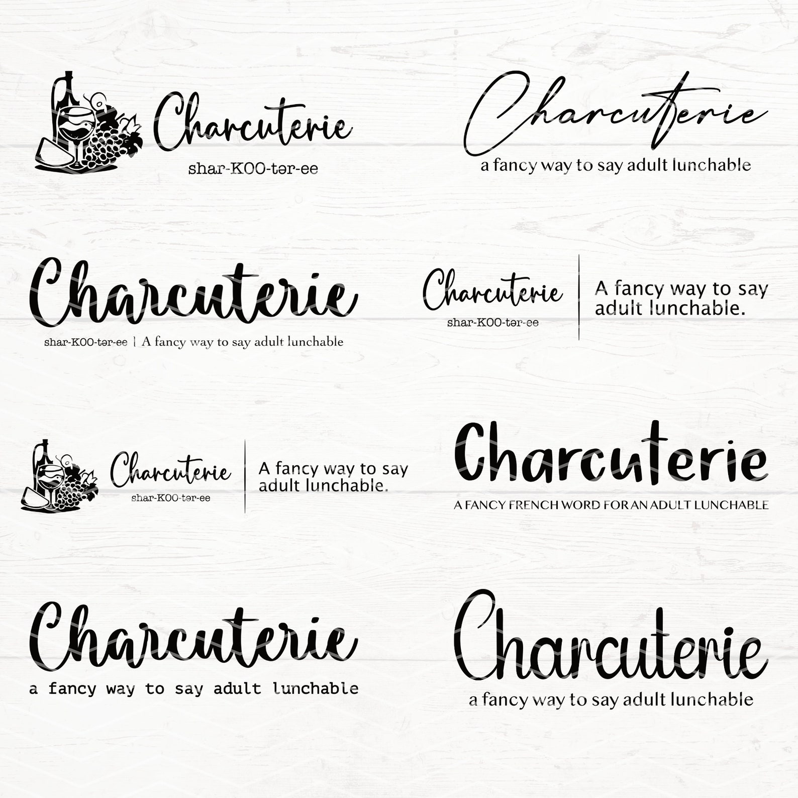 Charcuterie Board SVG Bundle Adult Lunchable, Wine and Cheese Funny ...