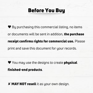 Commercial License SVG Files, Dxf, Png, Jpg, Commercial Use, Digital ...