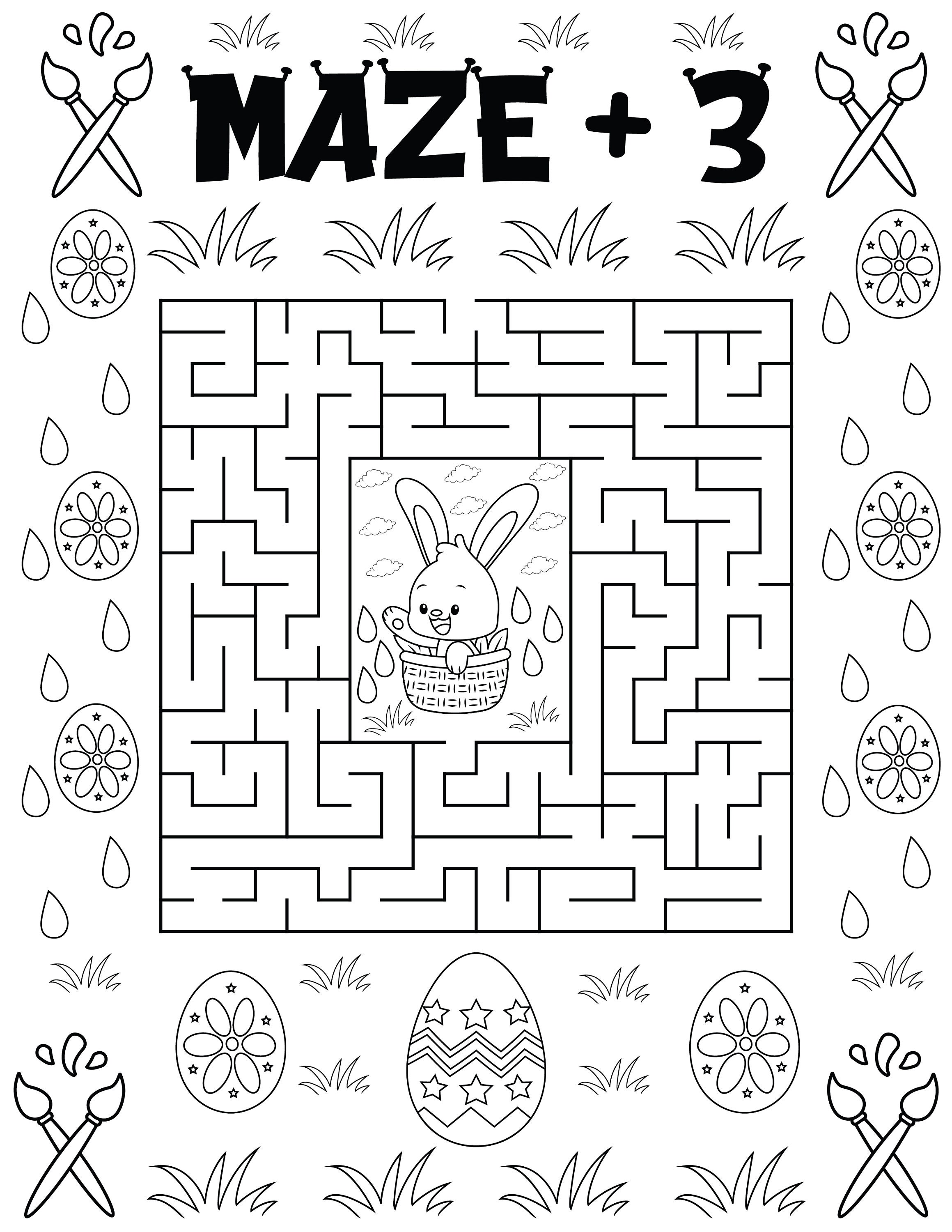 Full Easter Activity Book for Kids 130 Pages Coloring - Etsy
