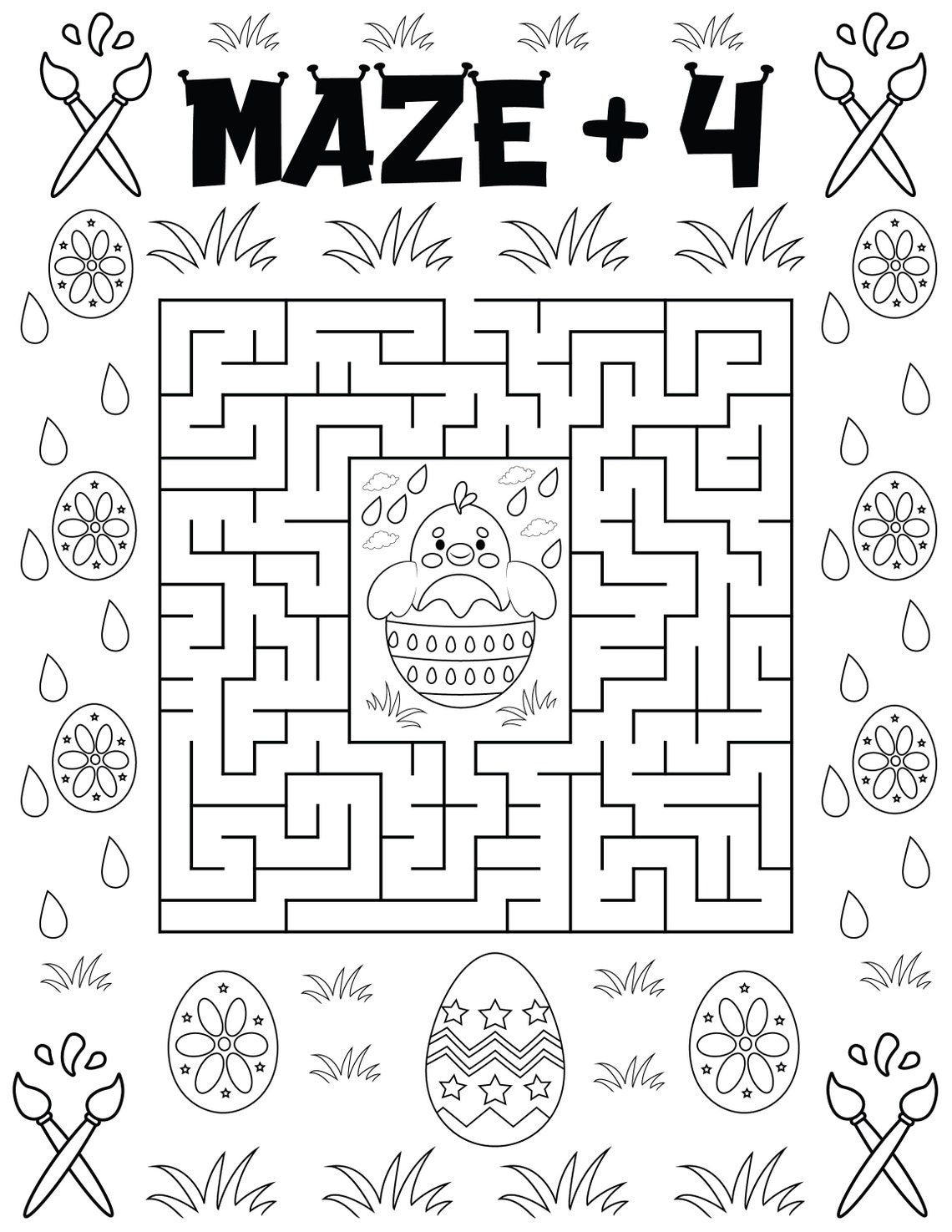 Full Easter Activity Book for Kids 130 Pages Coloring - Etsy